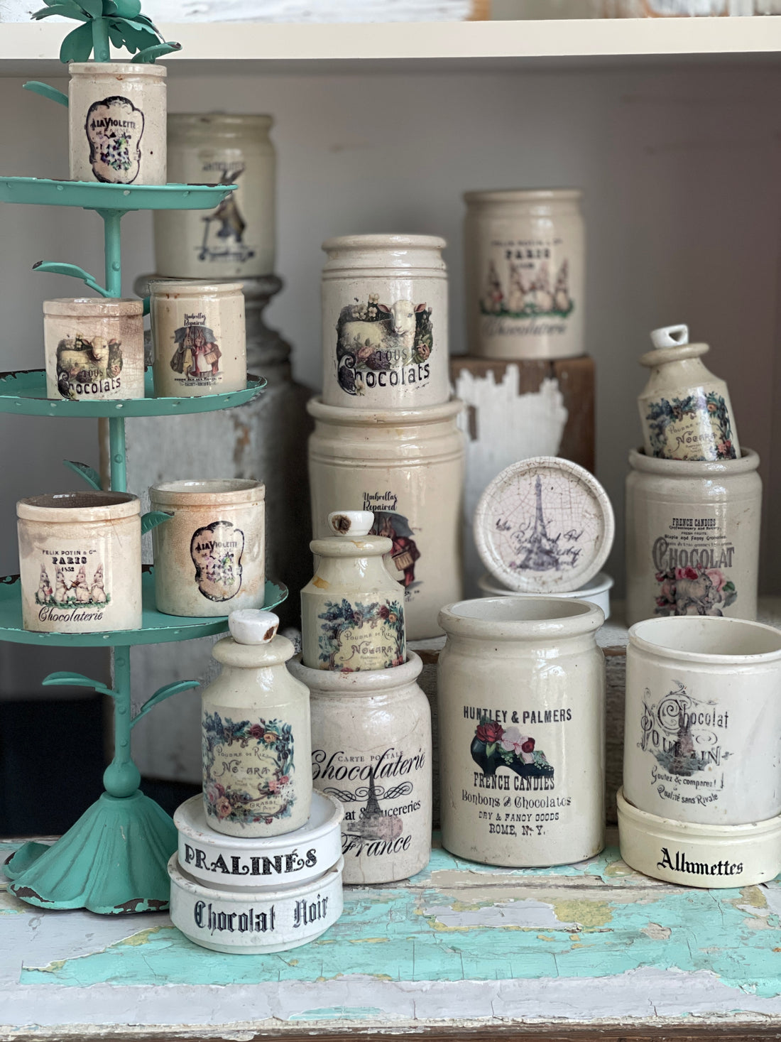 Victorian Pots with Graphic Designs – Fairy Dust and Rust